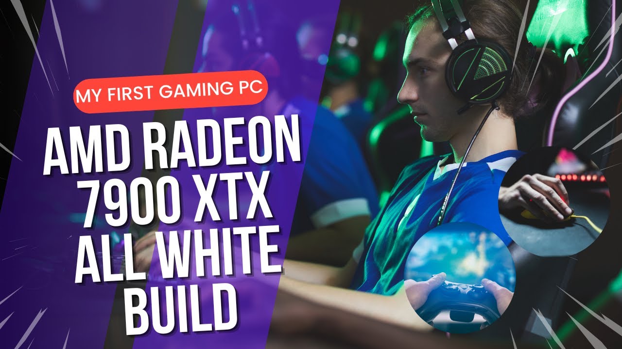 All White AMD Radeon Asrock Taichi 7900 XTX Gaming PC Build - YouTube