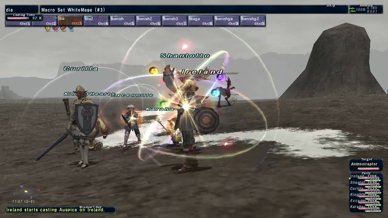 FINAL FANTASY XI WHM99BLM49 WHM White Mage Ireland SoA Morimar Basalt ...