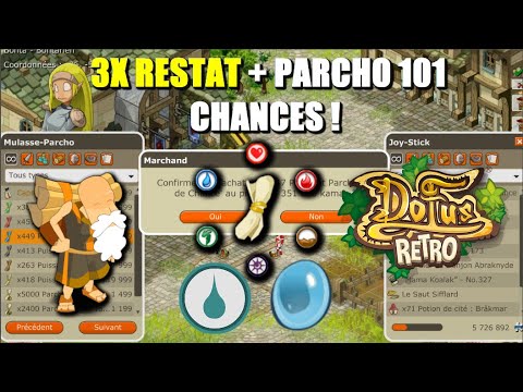 Dofus Rétro Team de Zéro - Ep82 : Je Parcho mes ENUTROF 101 Chances (Restat Axé Chance) - YouTube