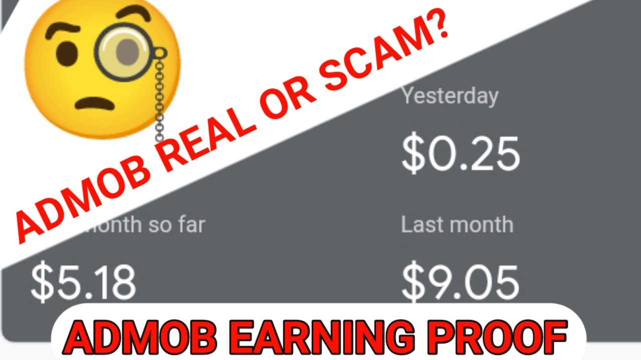 admob earnings proof || #admobads || google admob earning - YouTube