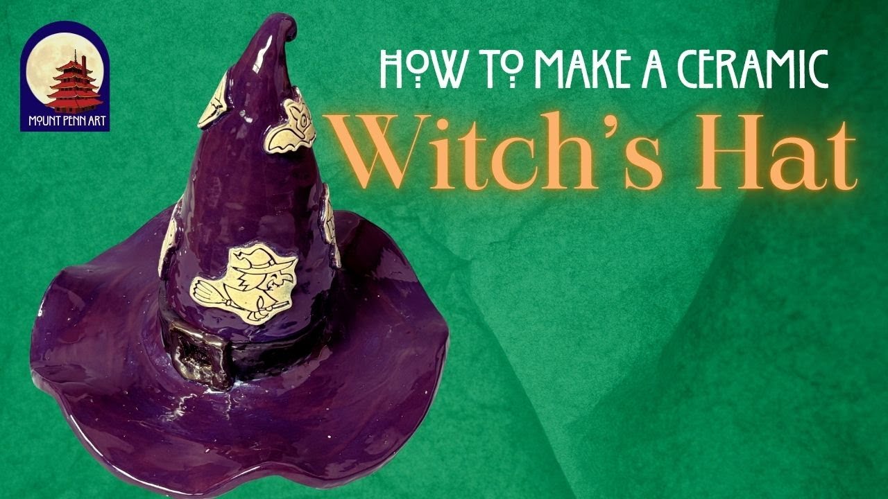 How to make a ceramic Witch's hat - YouTube