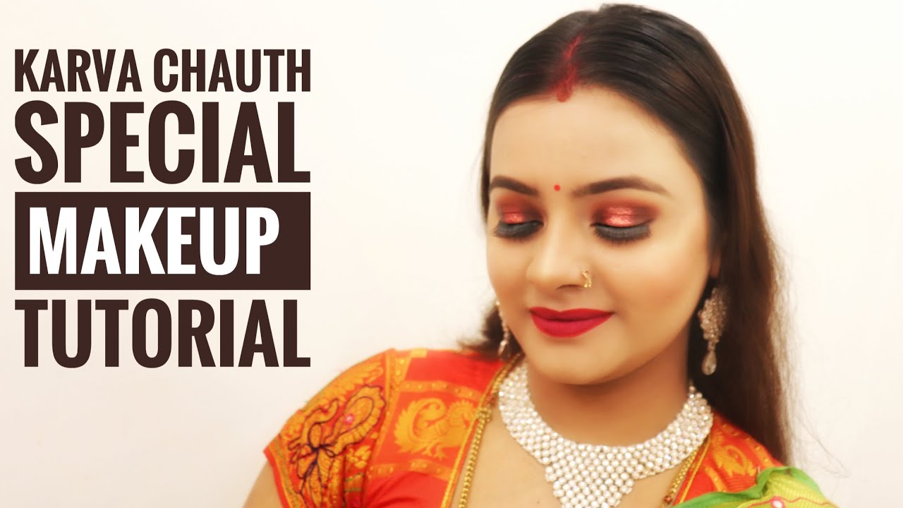 Karva chauth Special Makeup Tutorial | Riya Chauhan | Sparkle Shades - YouTube