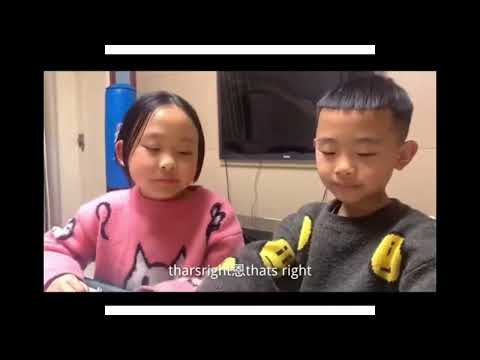 A Japanese Child Learning English With His Sister | Try not to Laugh 😂