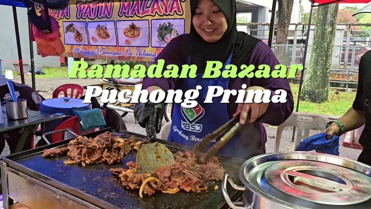 Bazaar Ramadan next to LRT Station Puchong Prima (2023) - YouTube