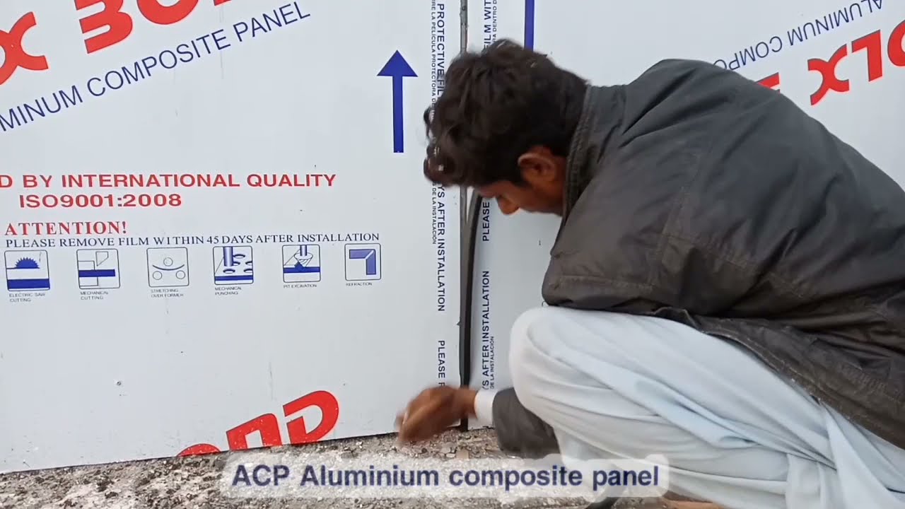 ACP panel sheet work Aluminium composite panel sheet work - YouTube