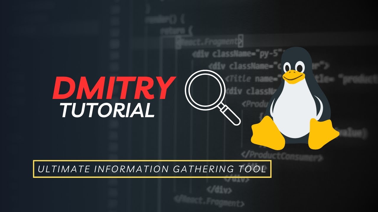 How to use dmitry - Information gathering tool - YouTube