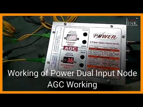 How to work Power CATV Dual Input Node / AGC Working - YouTube