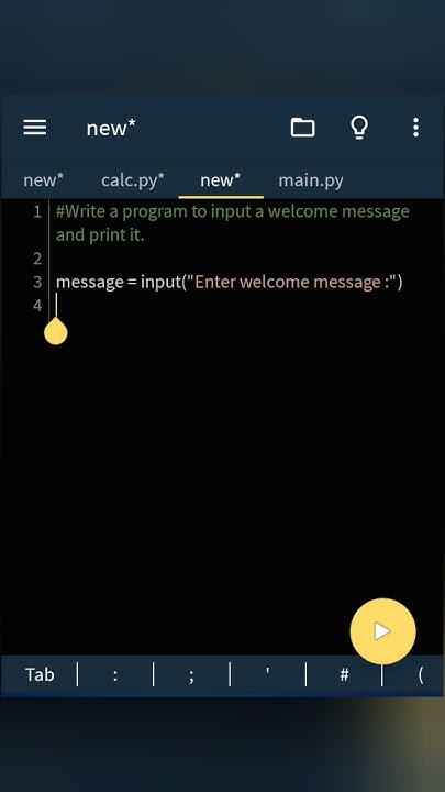 How To Input A Welcome Message In Python And Pydroid 3 Shorts Pydroid3 Coding Python Youtube 1039
