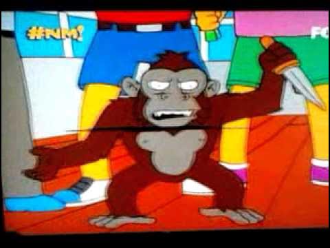 Escena de Los Simpsons: Pelea de Monos - YouTube
