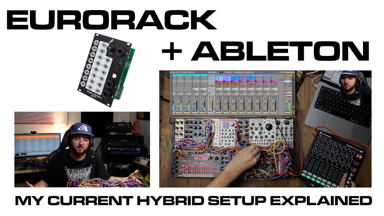Where my hybrid setup integrating Eurorack and Ableton is at so far ...
