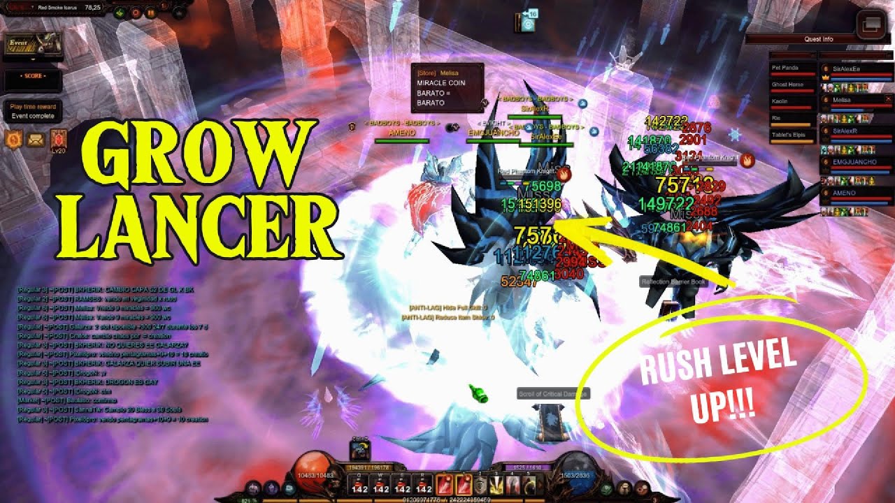 🔥LEVEL RUSH GROW LANCER LVL 1110!!!🔥🔝- MU OSTYLE🔥👈 - YouTube