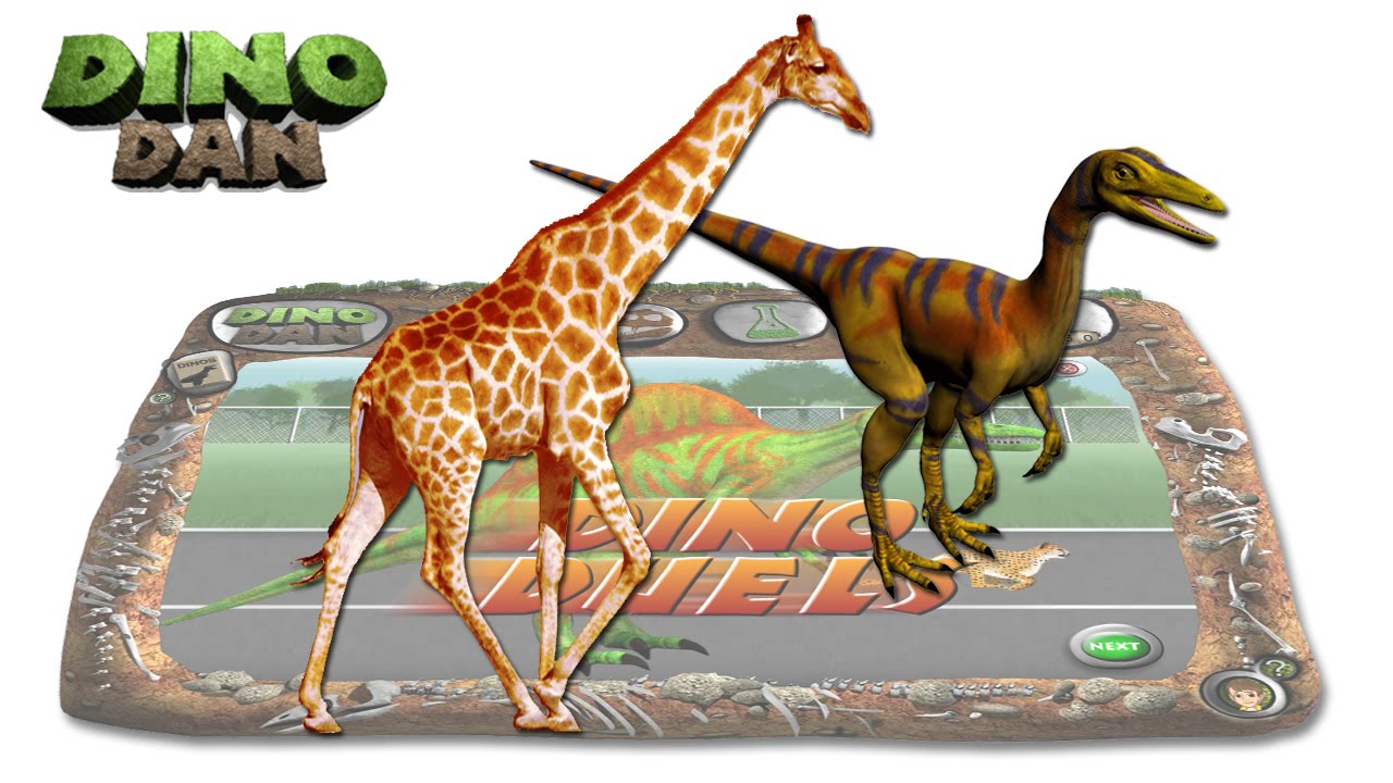 DINO DAN : DINO DUELS #24 - Compsognathus VS Giraffe @Make For Kids ...