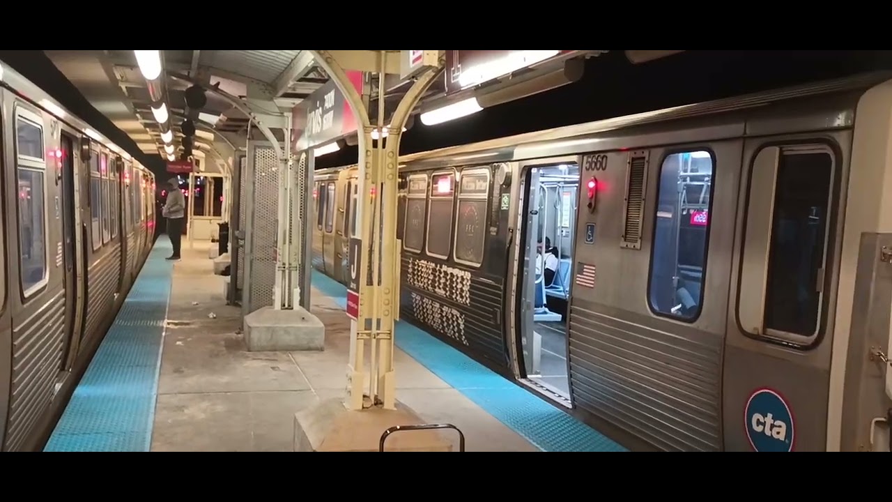 CTA Red Line train from Jarvis Station to Loyola Station 3/24/2024 ...