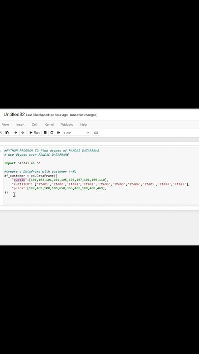 Find Dtypes Of Pandas Dataframepython Codingpandasdataframe Dtypes Datascience Viral
