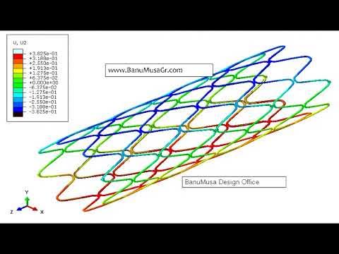 Stent Simulation Using UMAT/VUMAT Built-in Material Model in Abaqus - YouTube
