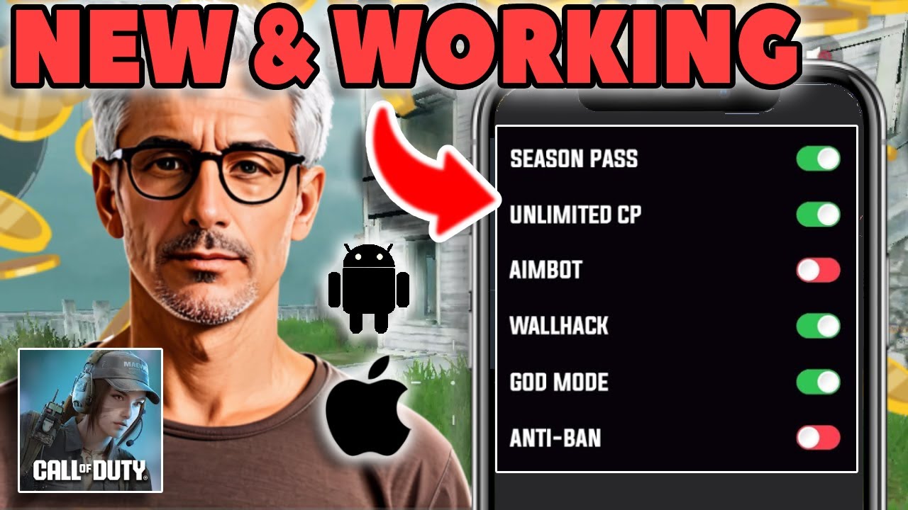 TUTORIAL: COD Mobile Hack Mod Menu (Aimbot, Walls, Free CP) 🤩 CODM Mod ...