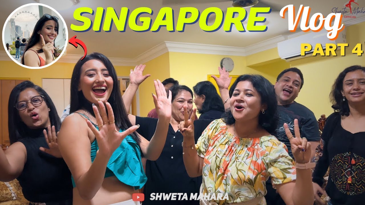 Shweta Mahara Dinner Party In Pahadi Andaz Singapore Part 4 ππ