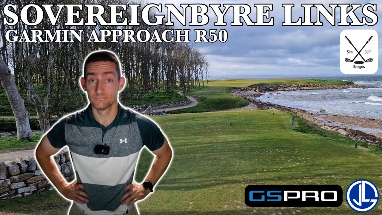 Playing 9 holes on GS Pro with the Garmin Approach R50 - YouTube