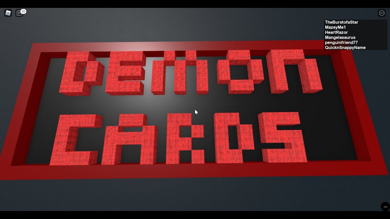 How to play Demon Cards. (A card game made in sandbox.) - YouTube