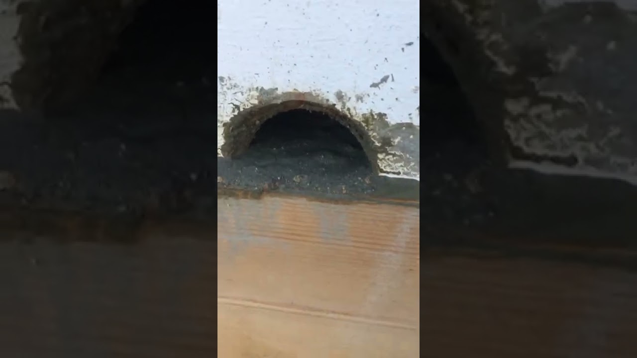 Concrete funnel filled pour - YouTube