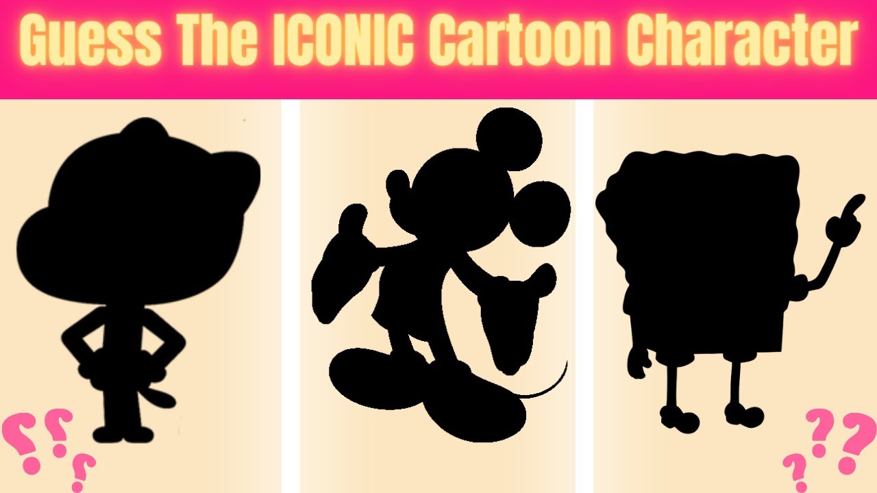 Can You Guess the ICONIC Cartoon Character by Silhouette? | Cartoon ...