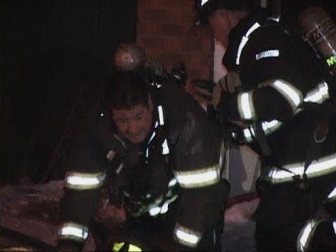 Summit,IL Firefighter Rescued From Basement During Structure Fire - YouTube