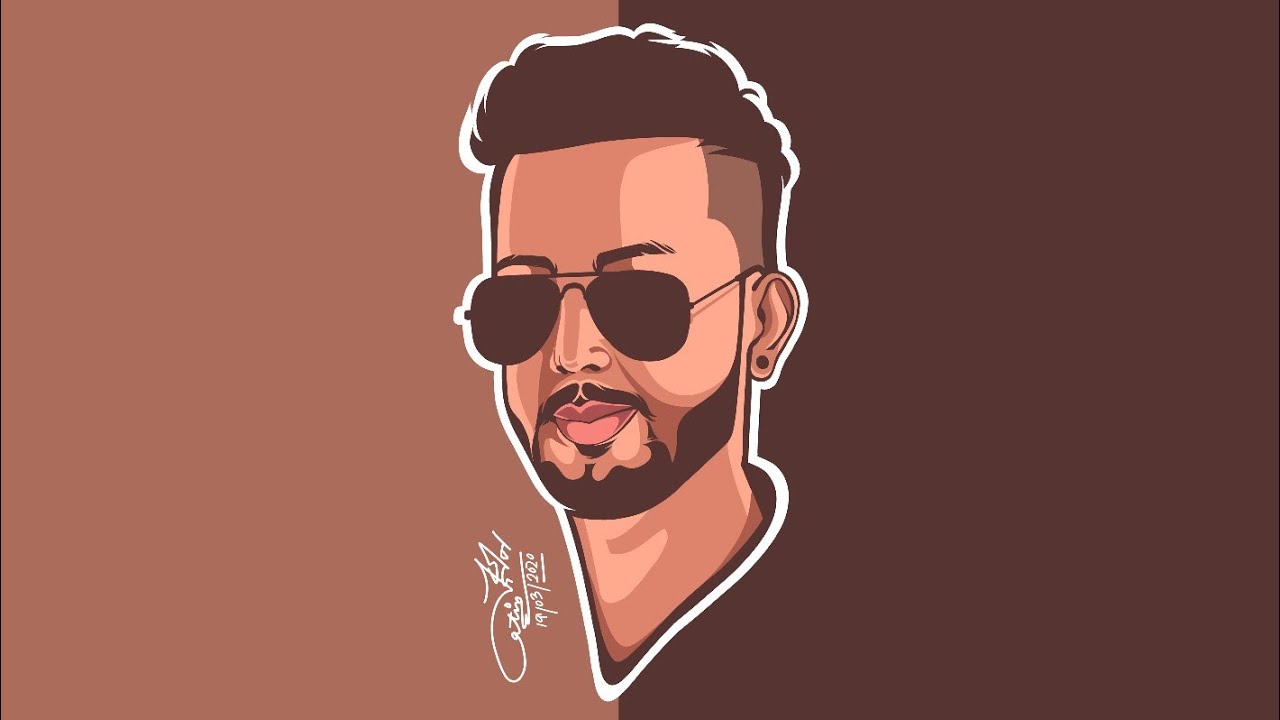 Face Logo in Adobe illustrator Draw | Timelapse - YouTube