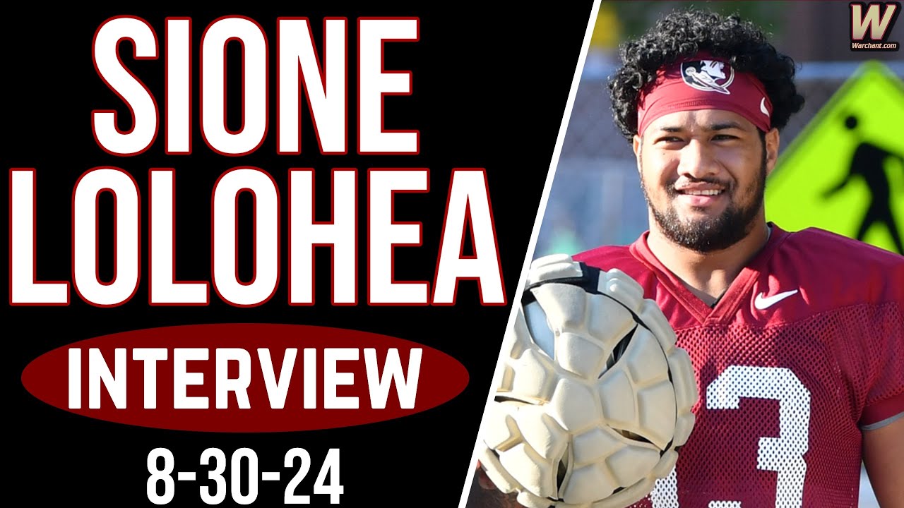 Sione Lolohea Friday Practice Interview | Boston College Week | FSU ...