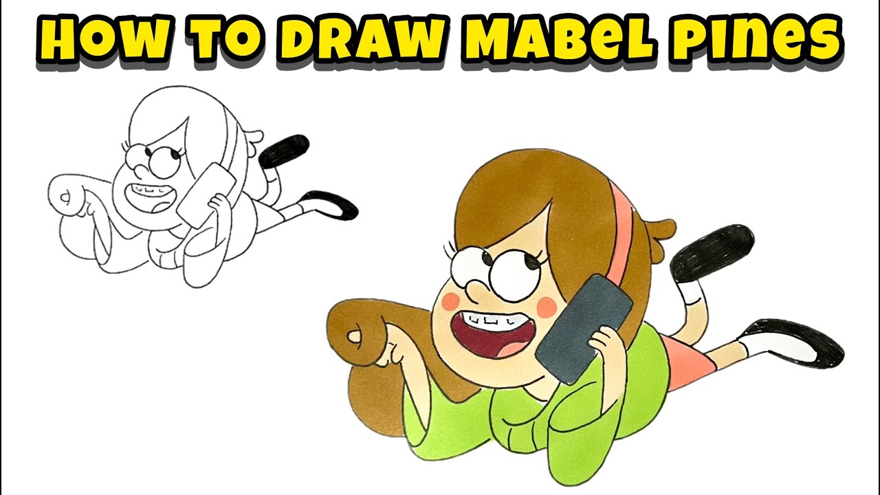 How to Draw Mabel Pines from Gravity Falls – Beginner's Guide to ...