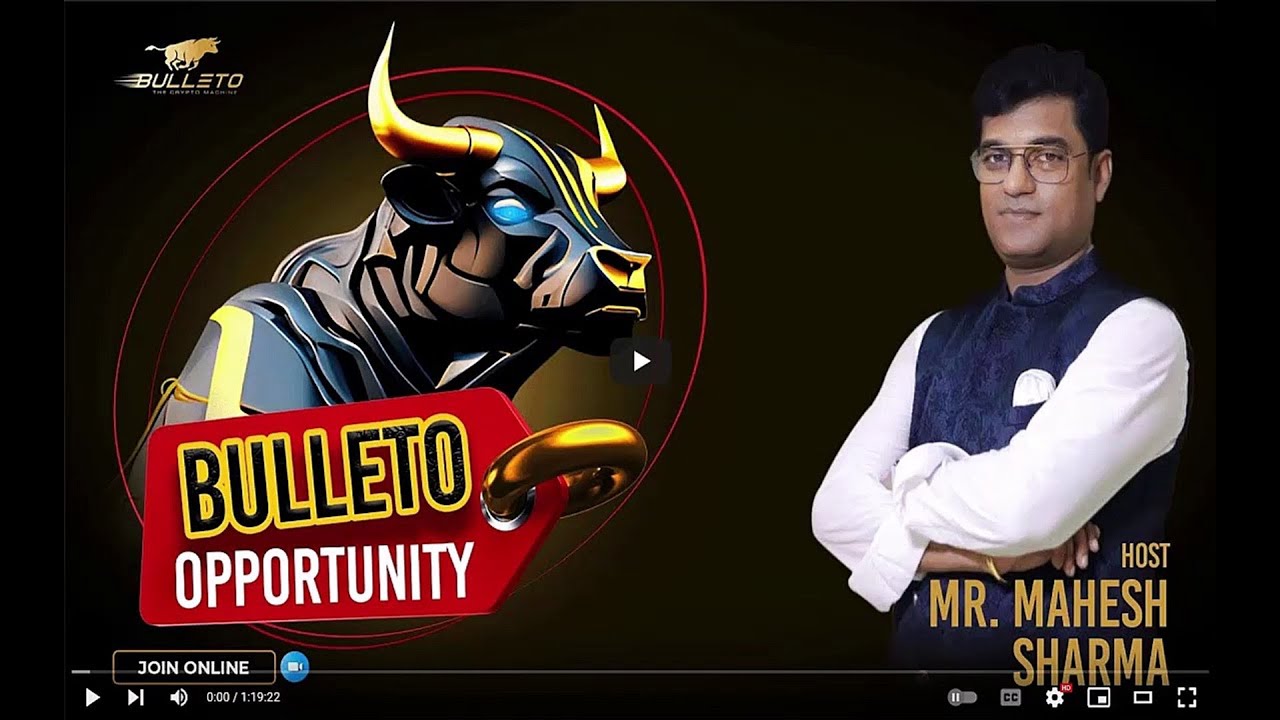 Live Zoom Meeting | Bulleto Opportunity | Mahesh Sharma | Crypto ...