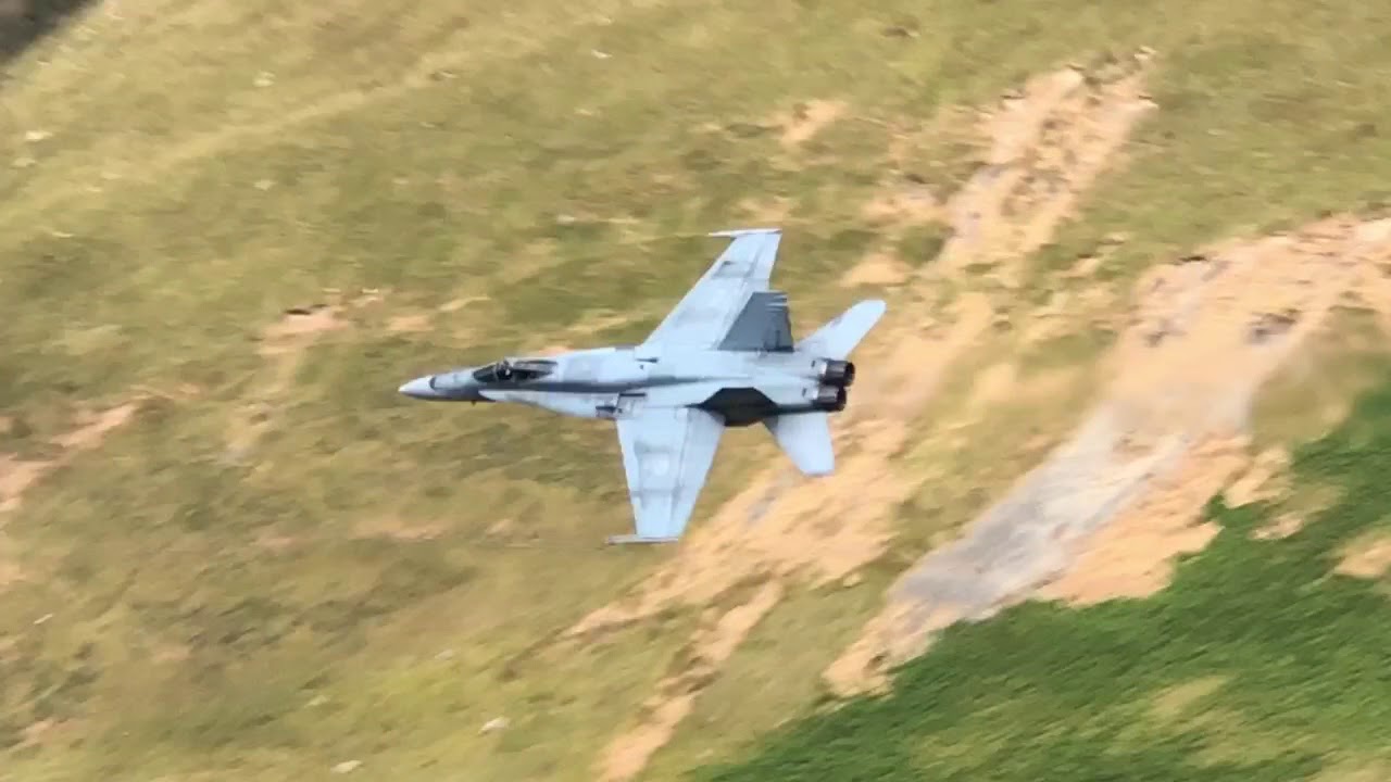 Canadian Forces F-18 Hornet first visit @ The Mach Loop - YouTube