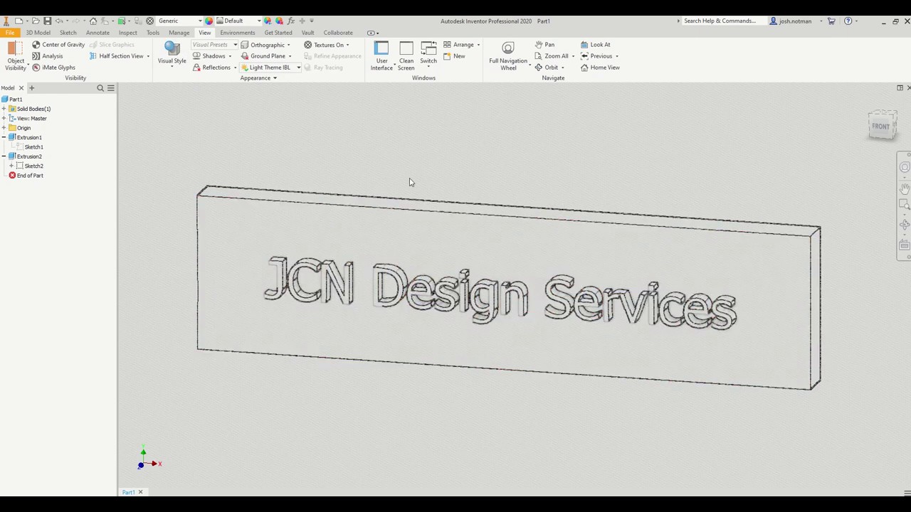 Inventor How To Change Visual Style - YouTube