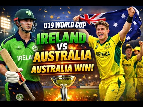 World Cup Under 19 Match 5 IRELAND VS AUSTRALIA - YouTube