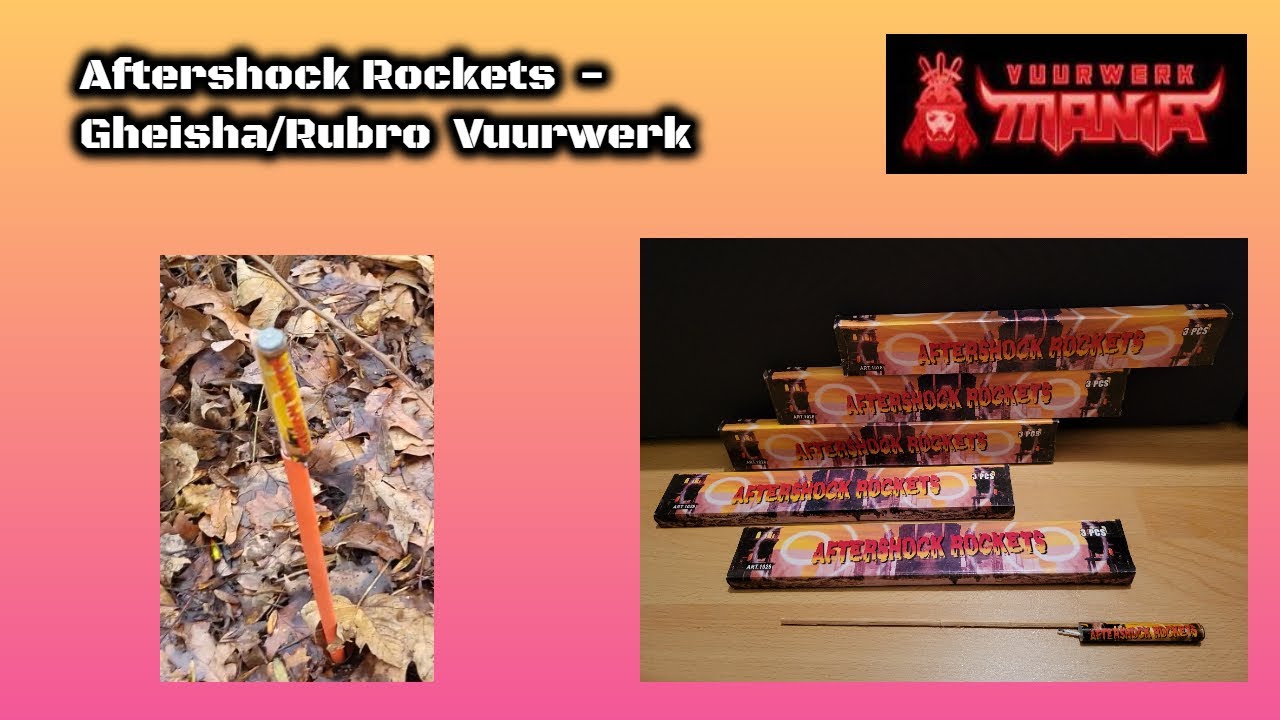 Aftershock Rockets | Gheisha/Rubro Vuurwerk - YouTube