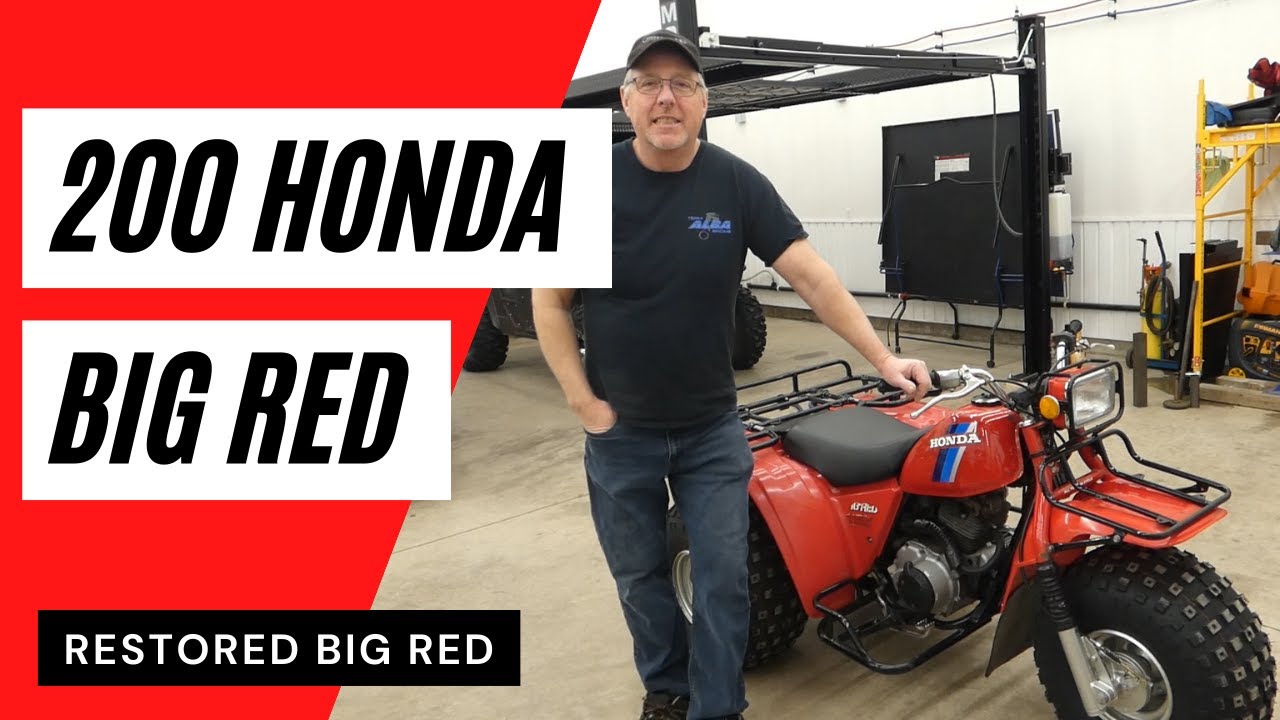 Honda Big Red (Restored three-wheeler) - YouTube