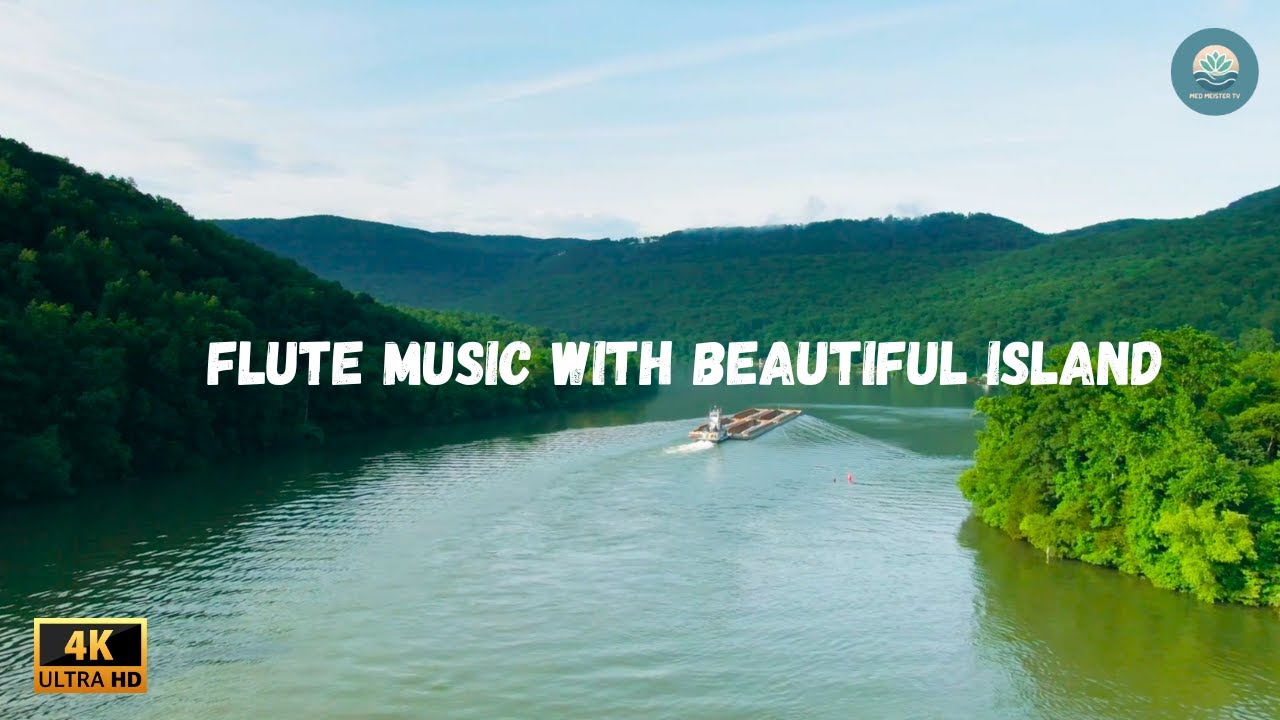 Flute Music with Beautiful Island | Relaxing Tropical Ambience & Ocean ...