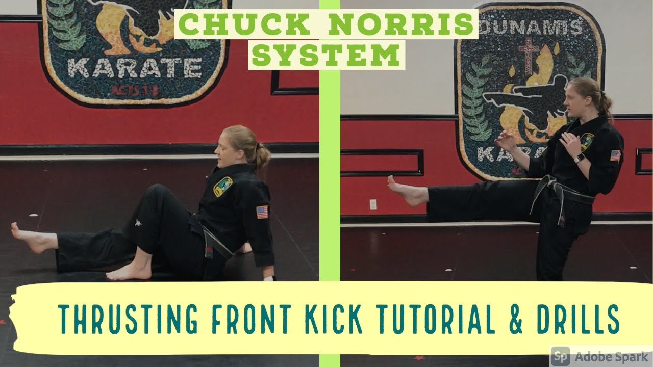 Thrusting Front Kick Tutorial and Drills - Part 1 - YouTube