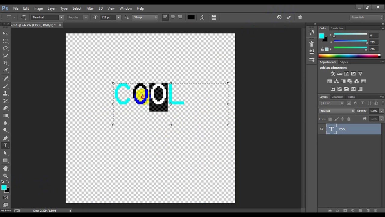 create text png photoshop - YouTube