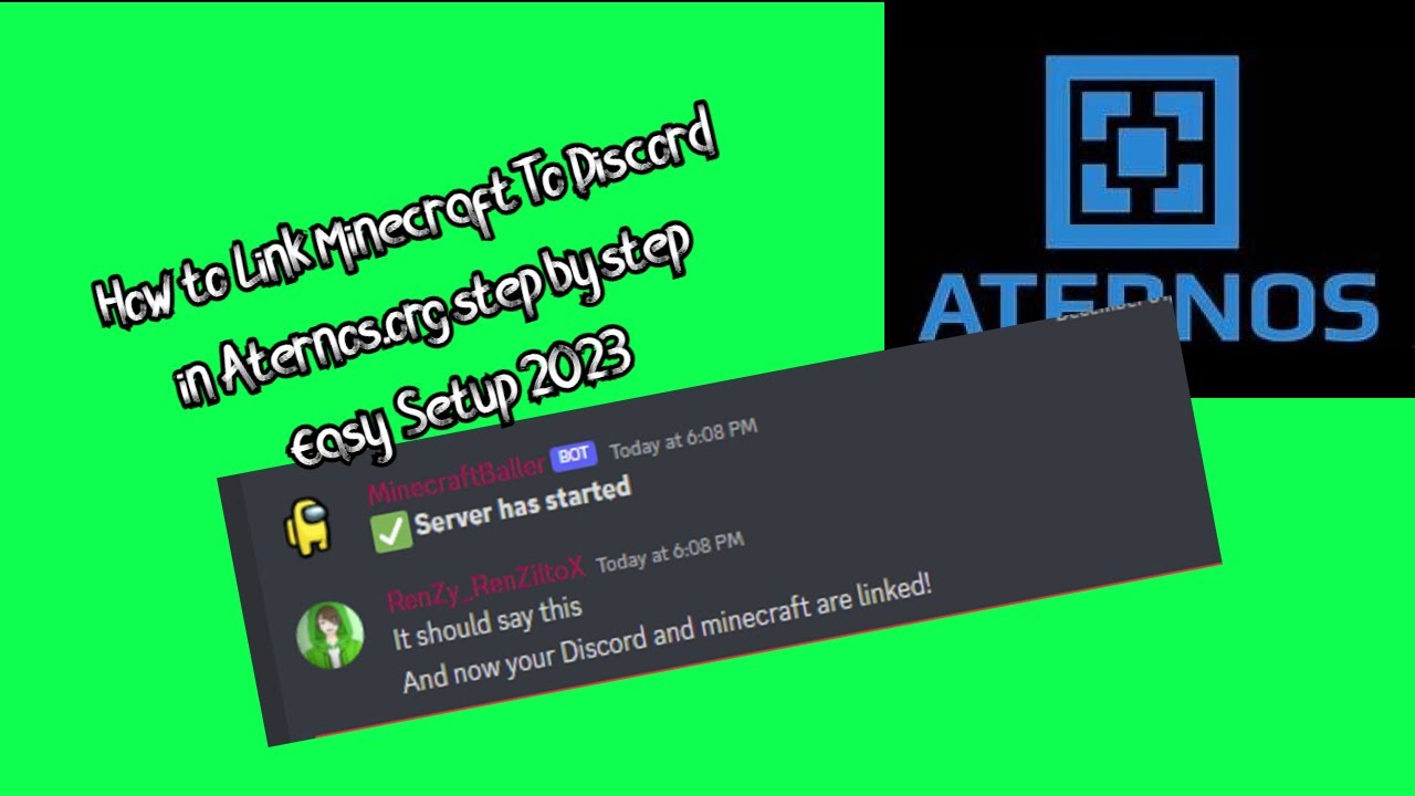 How to Link MC to Discord In Aternos Easy Steps 2023! | Aternos - YouTube