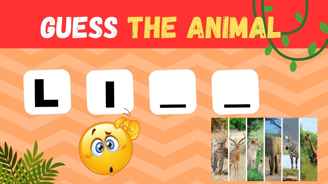 Guess The Animal By First 2 Letters | Animal Quiz - YouTube