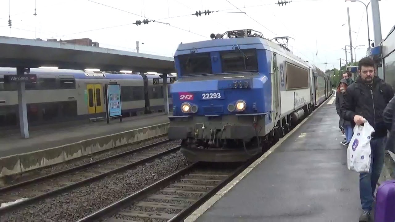 SNCF : Arriver de la BB 22293 RC NPDC + VR 2N 03 NPDC en gare de ...