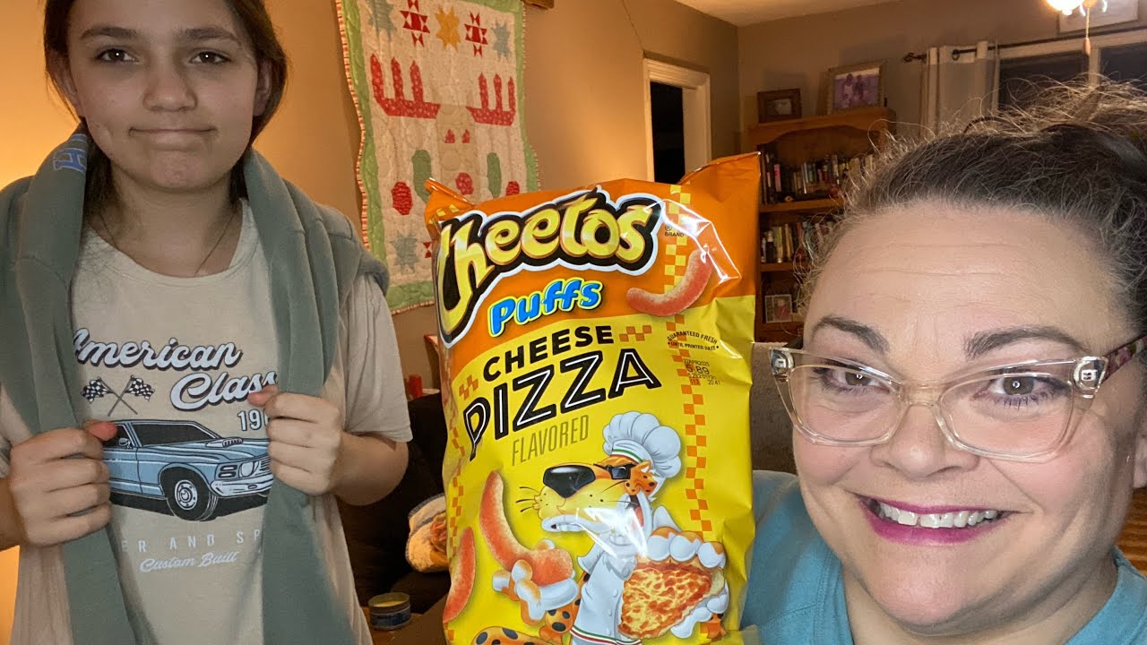 Taste Test! Cheese Pizza Cheetos Puffs - YouTube