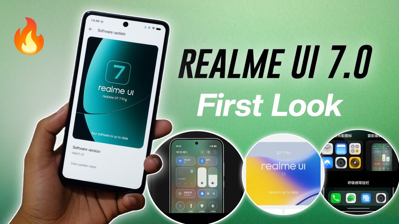 Realme UI 7 FIRST LOOK – New Control Center, New Icons, Performance ...