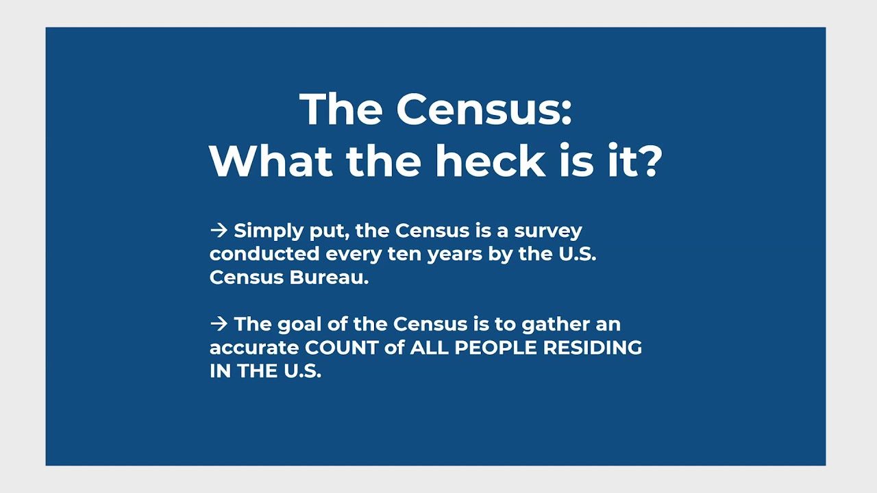 Census 2020 Webinar BE COUNTED! - YouTube