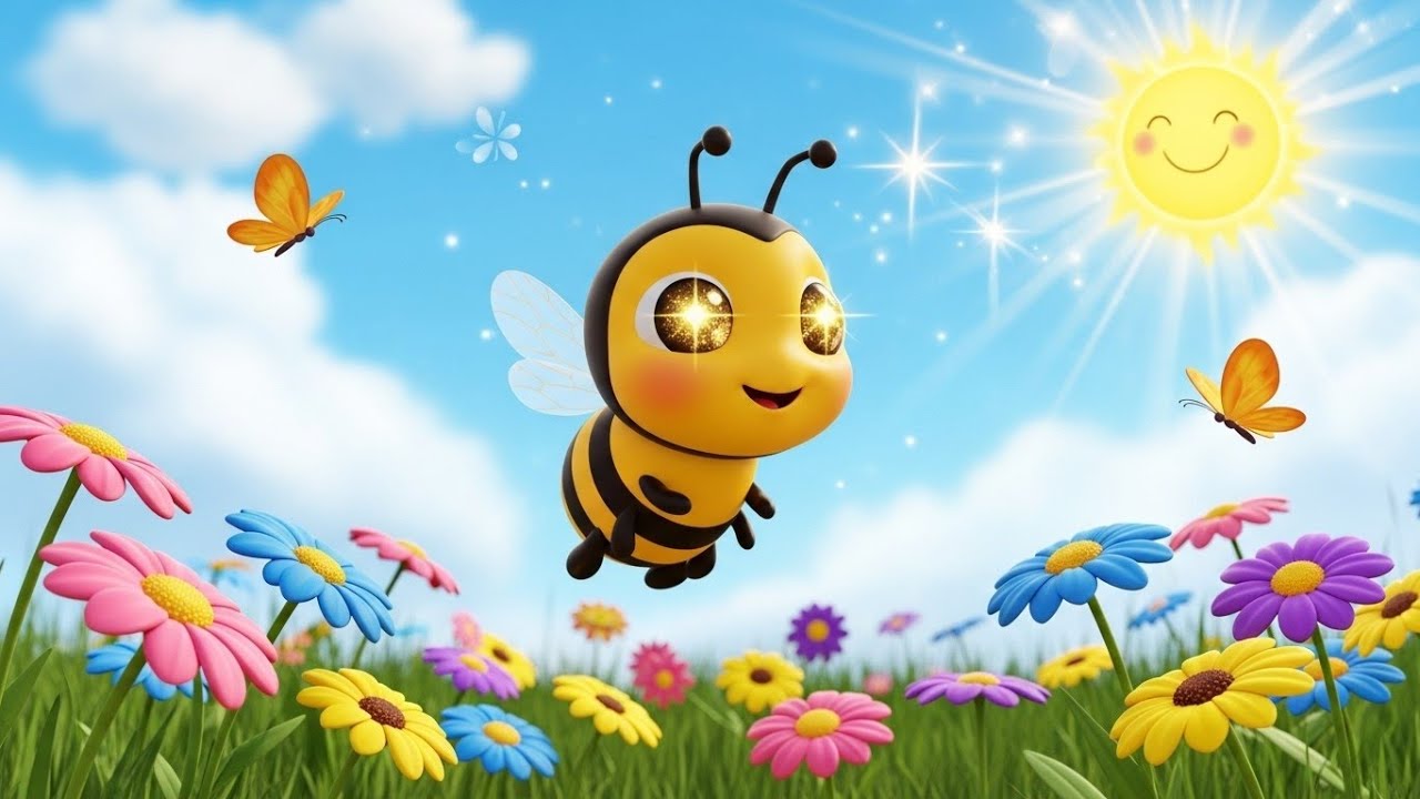 Buzzy Bee’s Sunny Day Adventure 🌼🐝 | Fun Nursery Rhyme for Kids | Happy ...