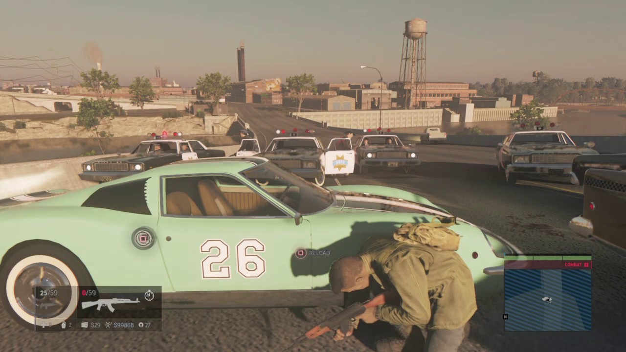 Mafia III Police Shootout on the Moterway - YouTube