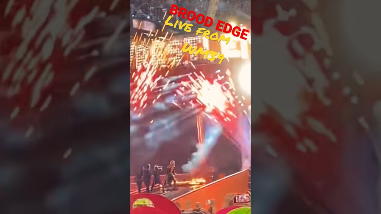 Brood Edge Entrance Live At Wrestlemania 39! | CRAZY Pyro #wrestlemania ...
