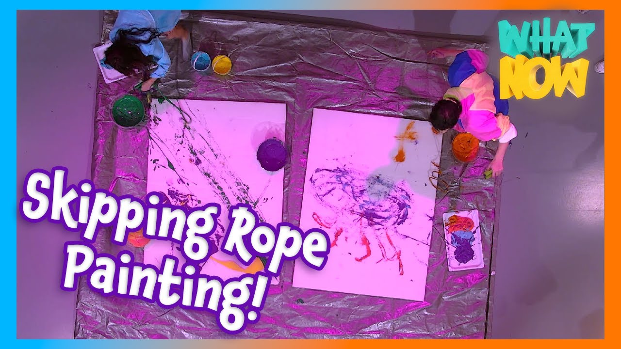 Skipping Rope Painting! | Live on What Now - YouTube