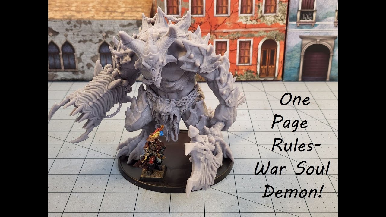 One Page Rules- War Soul Demons are BIG! - YouTube