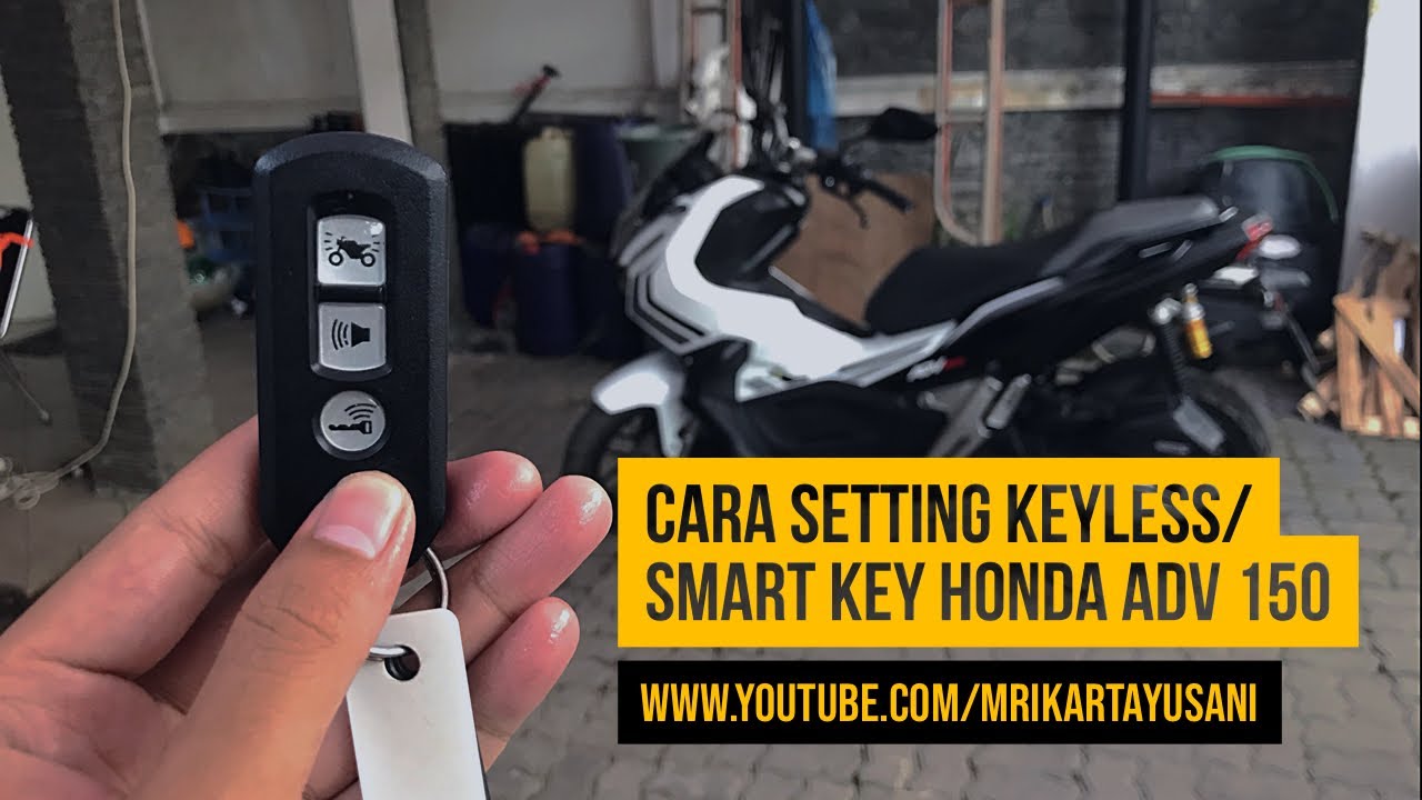 Cara Setting Keyless atau Smartkey Honda ADV 150 - YouTube